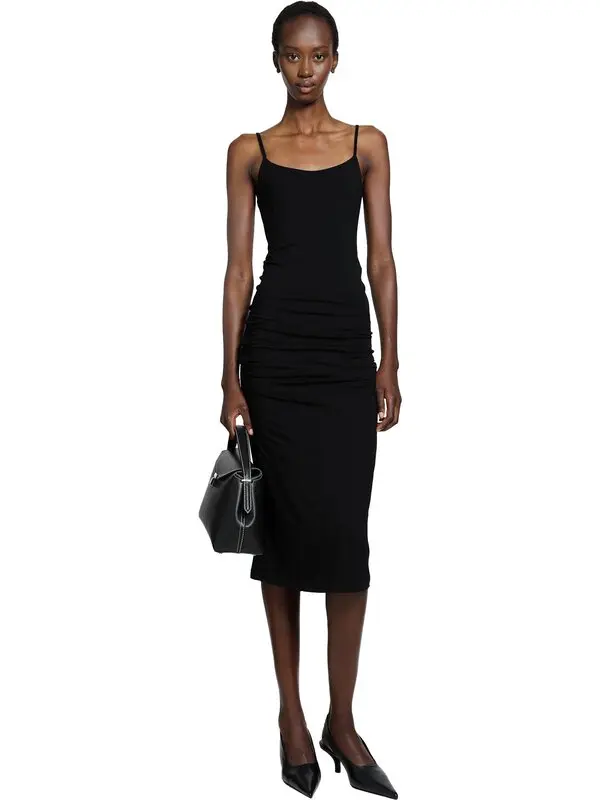 TOTEME Draped Slip Dress - Black