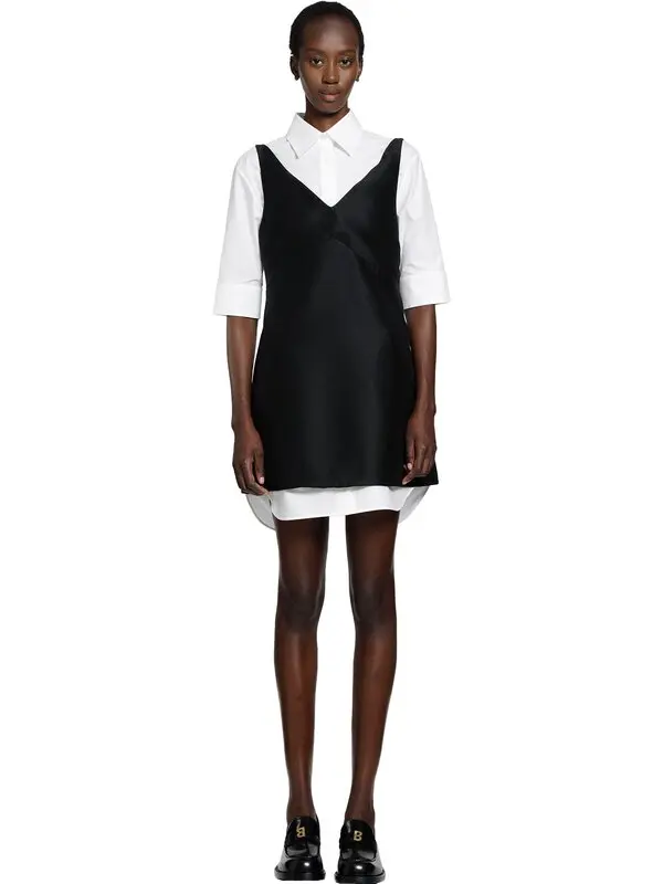 Balenciaga Hybrid Shirt Dress - Black&white