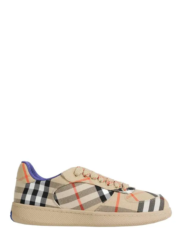 Burberry Check Terrace Sneakers - Beige