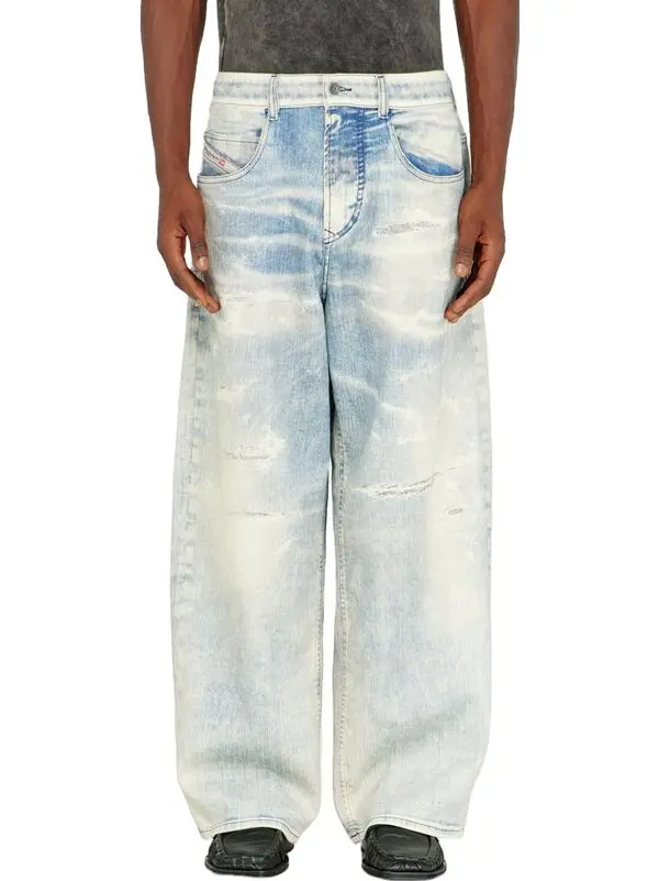 DIESEL® Joggjeans 2097 Relaxed Fit Wide Leg Jeans - Blue
