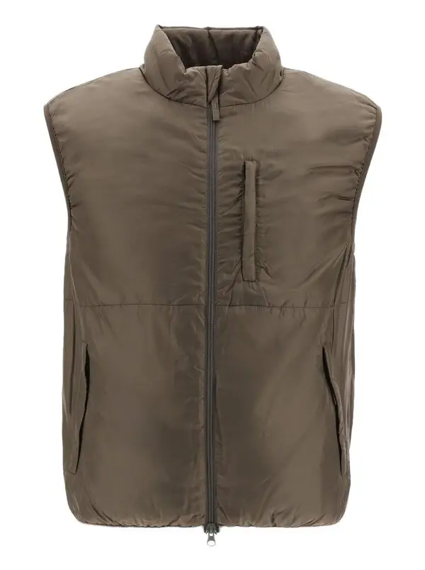 Aspesi High-neck Padded Gilet - Brown