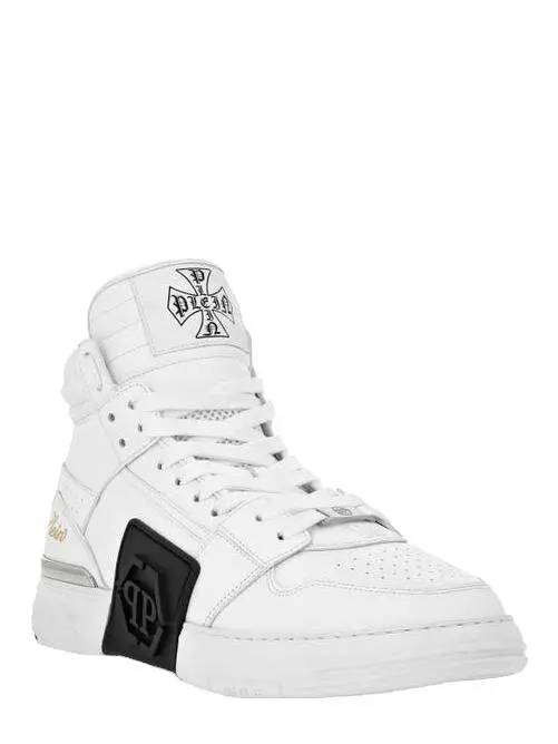 Philipp Plein Phantom Kicks Mid-top Sneakers - White