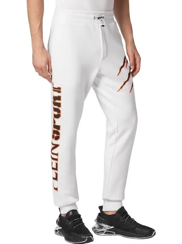 PLEIN SPORT Jogging Trousers Scratch - White
