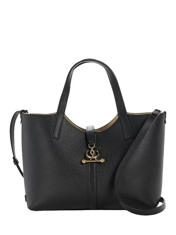 Strathberry Kite Midi Leather Tote - Black