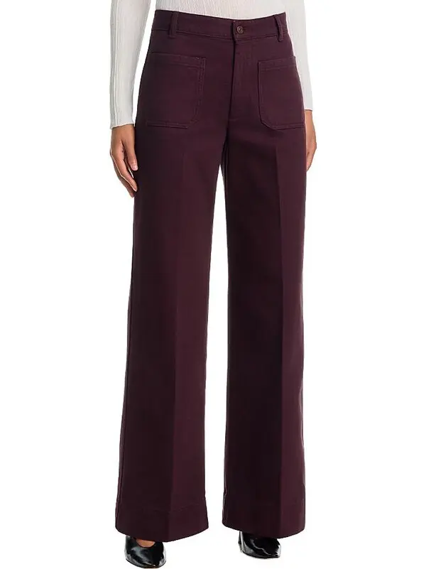 Victoria Beckham Alina Wide Leg Jeans - Acai