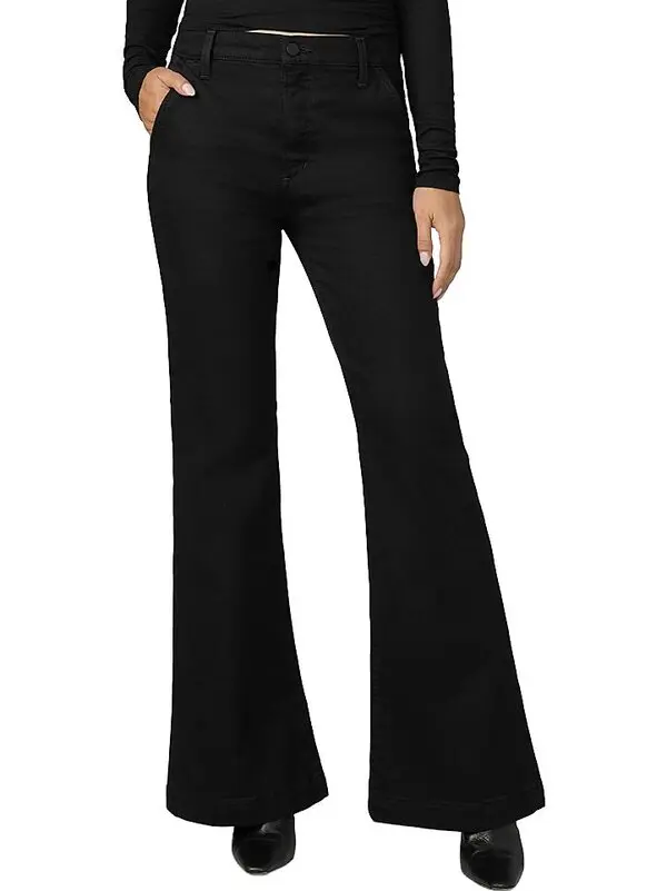 Joe's Jeans Petite High Rise Trouser Jeans - Black