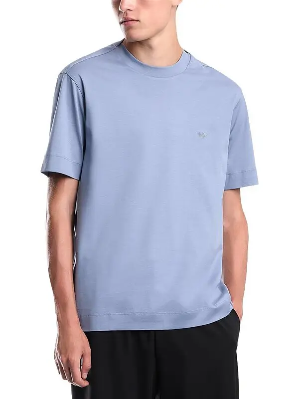 Emporio Armani Cotton Jersey Tee - Light Blue