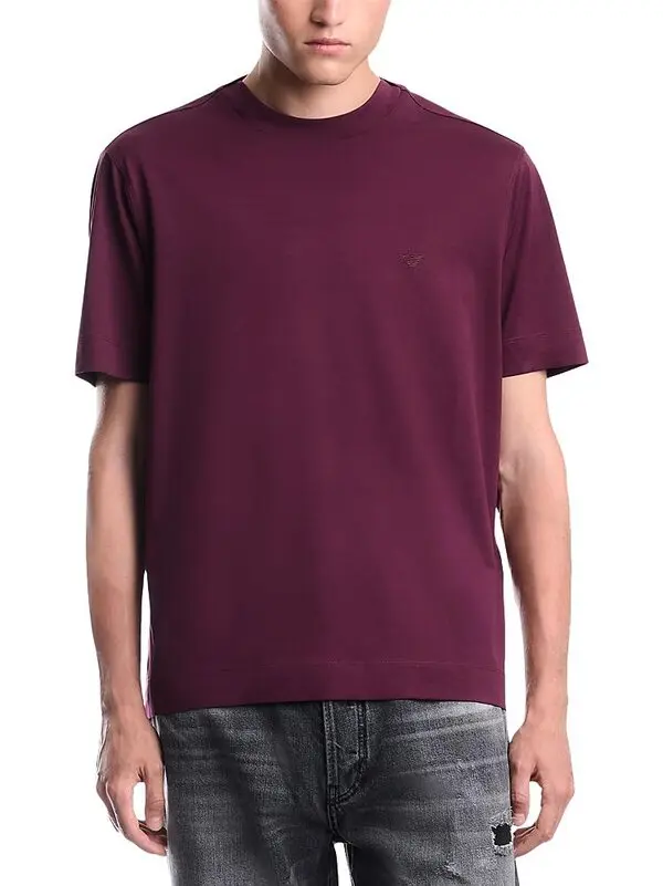 Emporio Armani Cotton Jersey Tee - Grape Wine