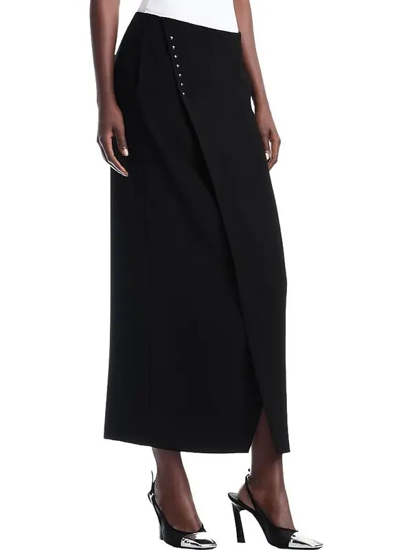 Emporio Armani Faux Wrap Skirt - Black