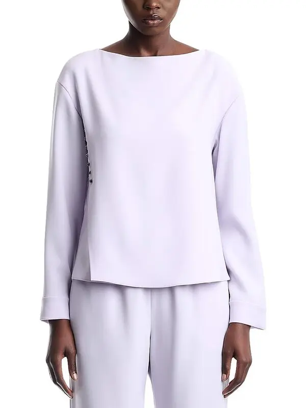 Emporio Armani Long Sleeve Top - Lilac