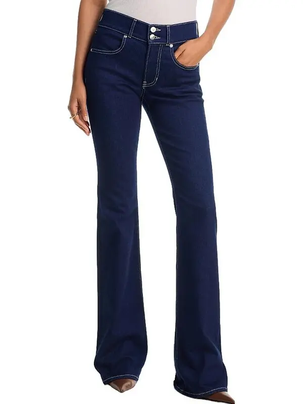 Veronica Beard Beverly Mid Rise Skinny Flare Jeans - Indigo Rinse