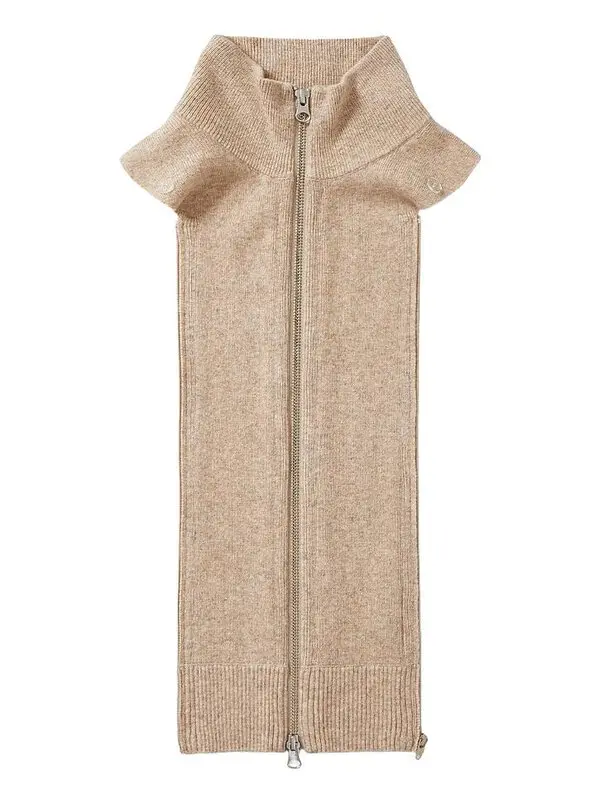 Veronica Beard Uptown Cashmere Dickey - Oatmeal