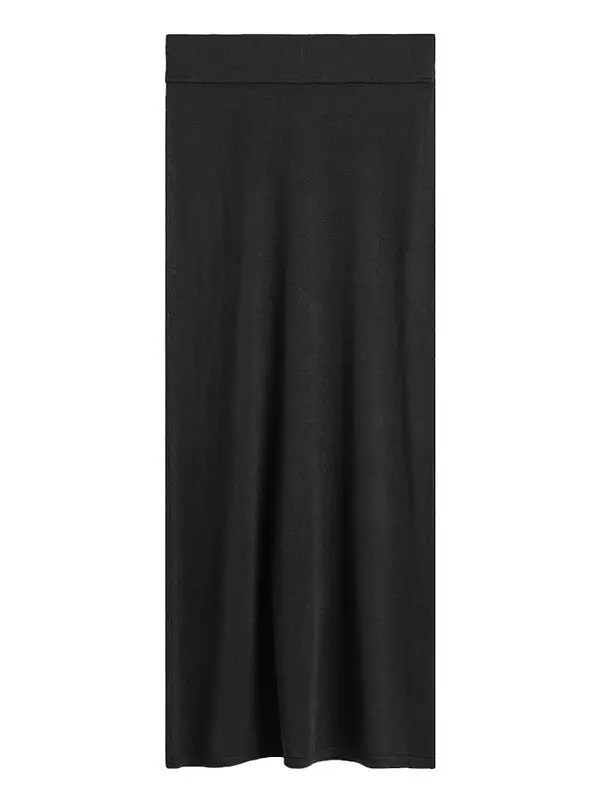 TOTEME Long Knit Skirt - Black