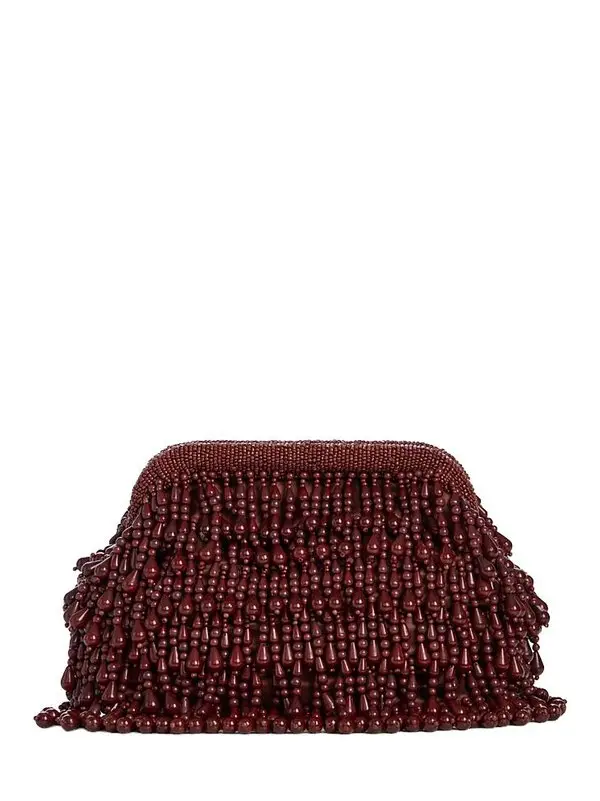 SIMONMILLER Beaded Drop Clutch - Chocolate