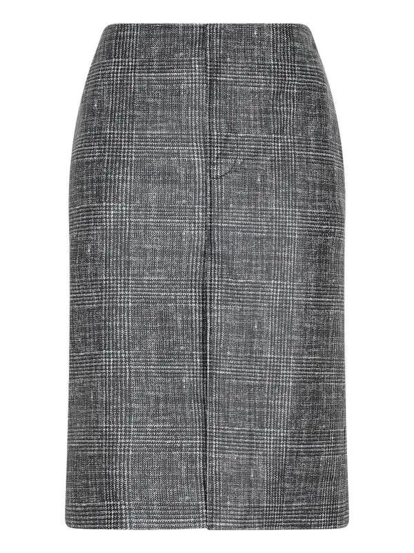 Bottega Veneta Printed Midi Skirt - Black