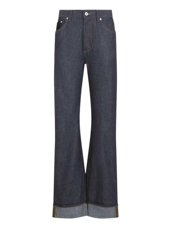 Bottega Veneta Intrecciato Pocket Mini Jeans - Blue