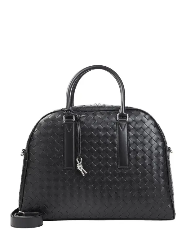 Bottega Veneta Woven Leather Tote Bag - Black