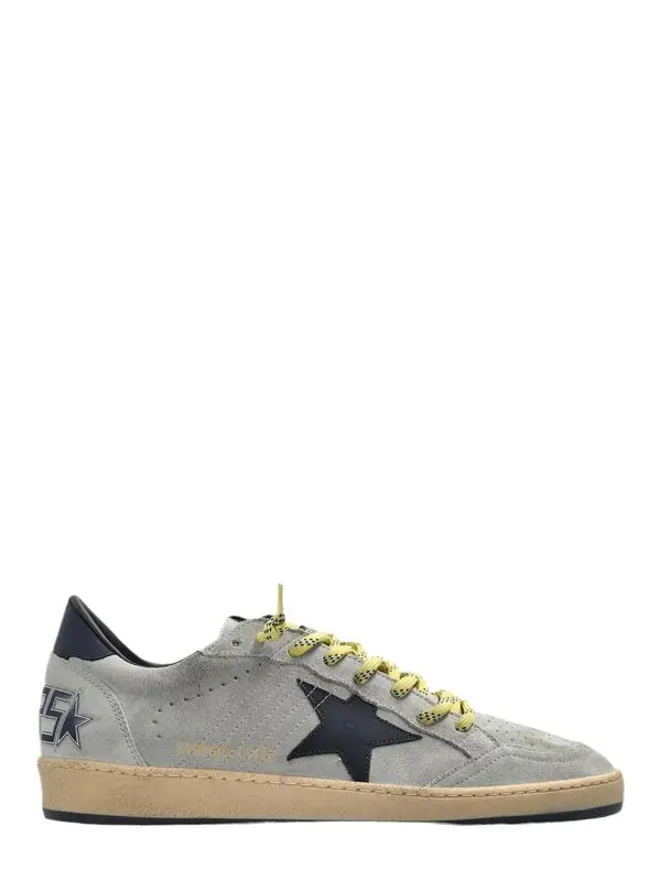 GOLDEN GOOSE Ballstar Suede Sneakers With Side Star Detail - Navy