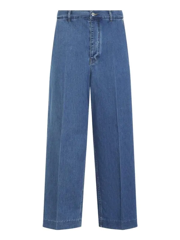 Bottega Veneta Straight-leg Cotton Jeans - Blue