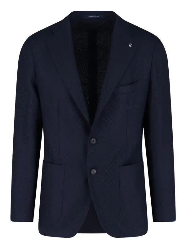 Tagliatore Tailored Single-breasted Blazer - Blue