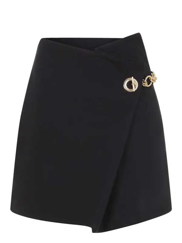 Celine Wool And Mohair Blend Mini Skirt - Black
