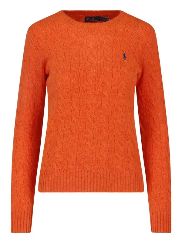 Polo Ralph Lauren Wool-cashmere Crewneck Sweater - Orange