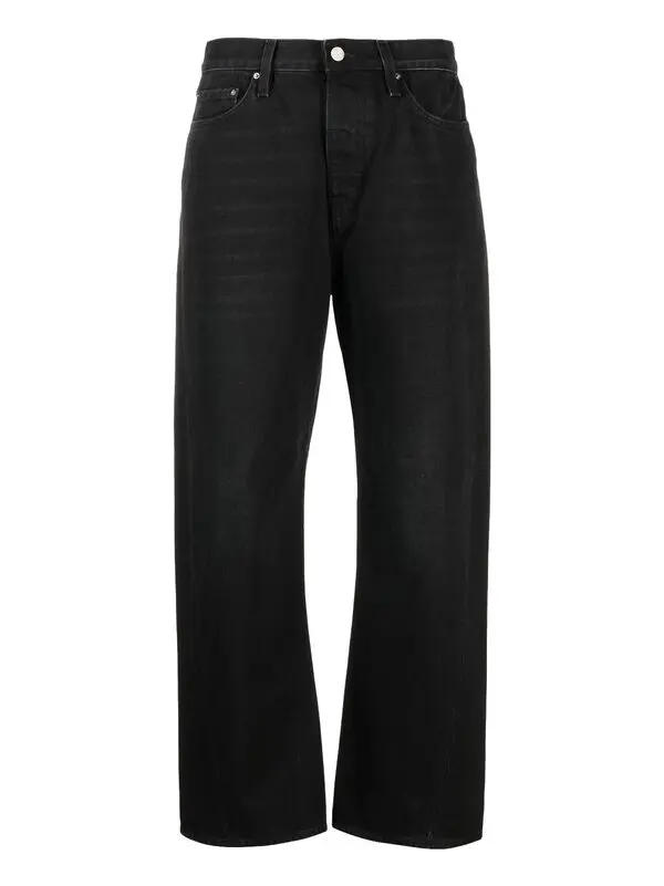 TOTEME Twisted Seam Full Length Denim Pants - Black