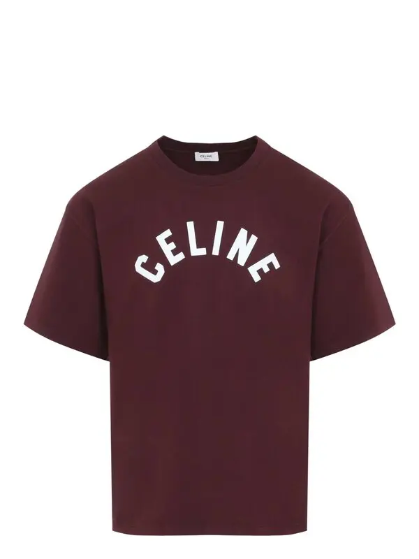 Celine Relaxed Cotton T-shirt - Red