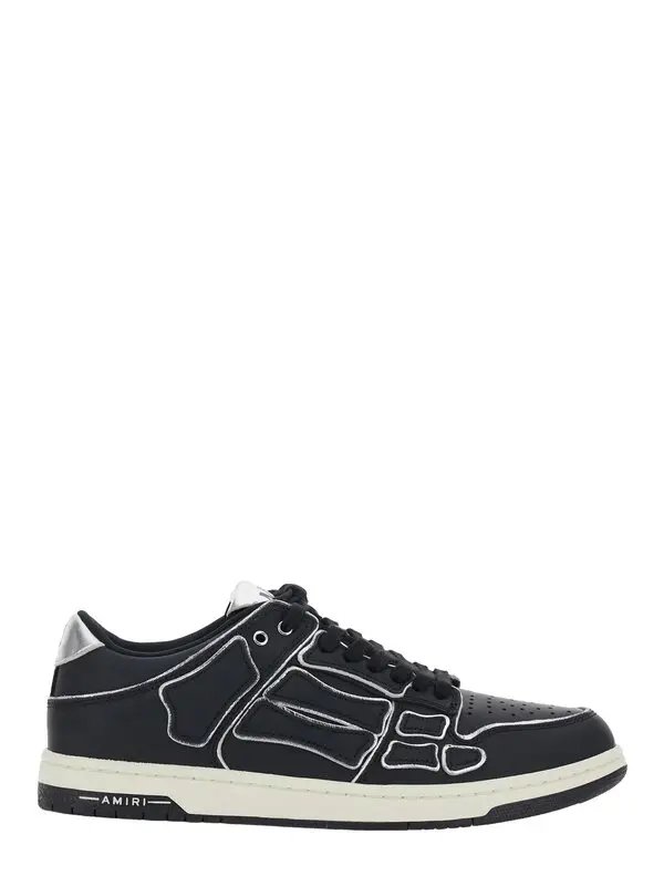Amiri Front Lace-up Leather Sneakers - Nero
