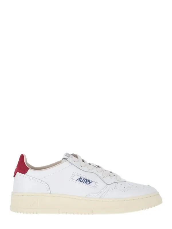 AUTRY Leather Lace-up Sneakers - White