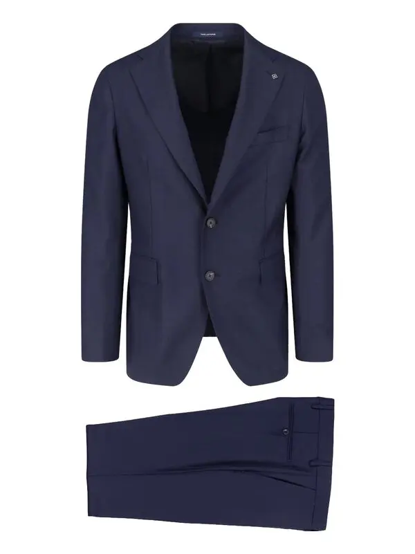 Tagliatore 100% Virgin Wool Tailored Dress - Blue