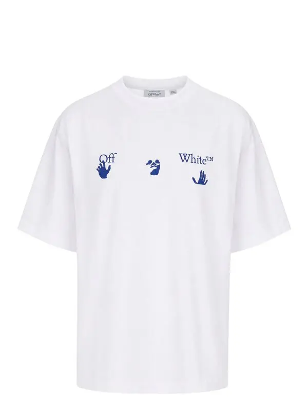 Off-White Graphic Cotton T-shirt - White