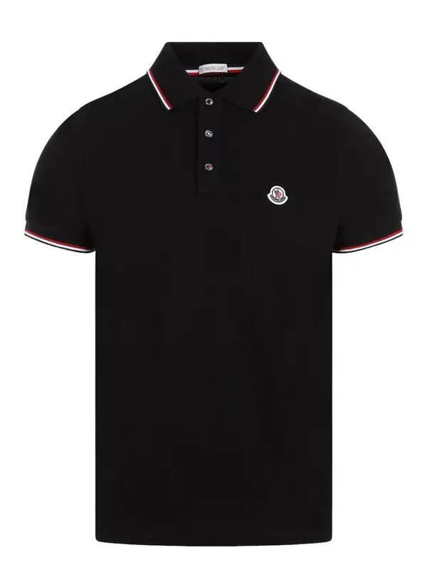 Moncler Ss Polo T-shirt - Black