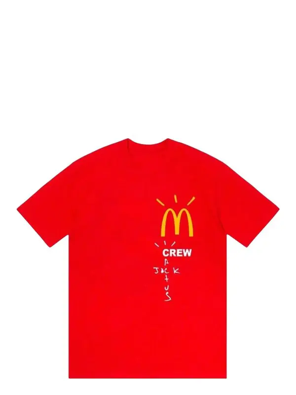 TRAVIS SCOTT X Mcdonald's Crew T-shirt - Red