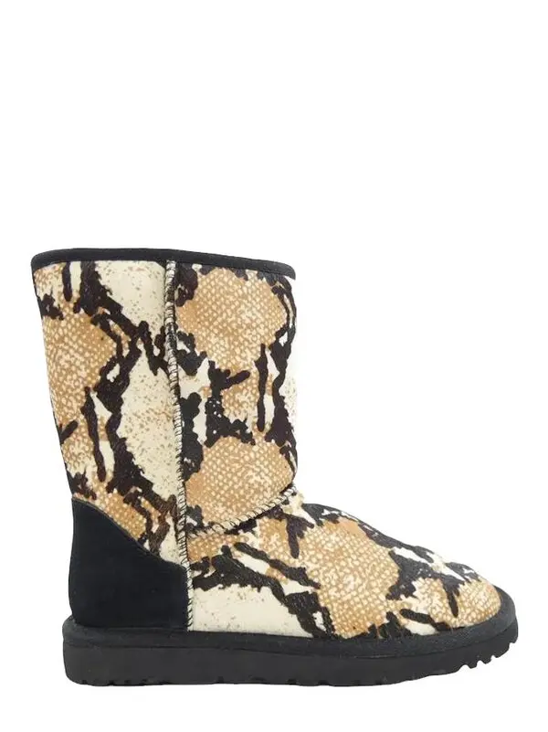 UGG Classic Short Reptile Calf Hair Boot Snakeskin - Beige/black