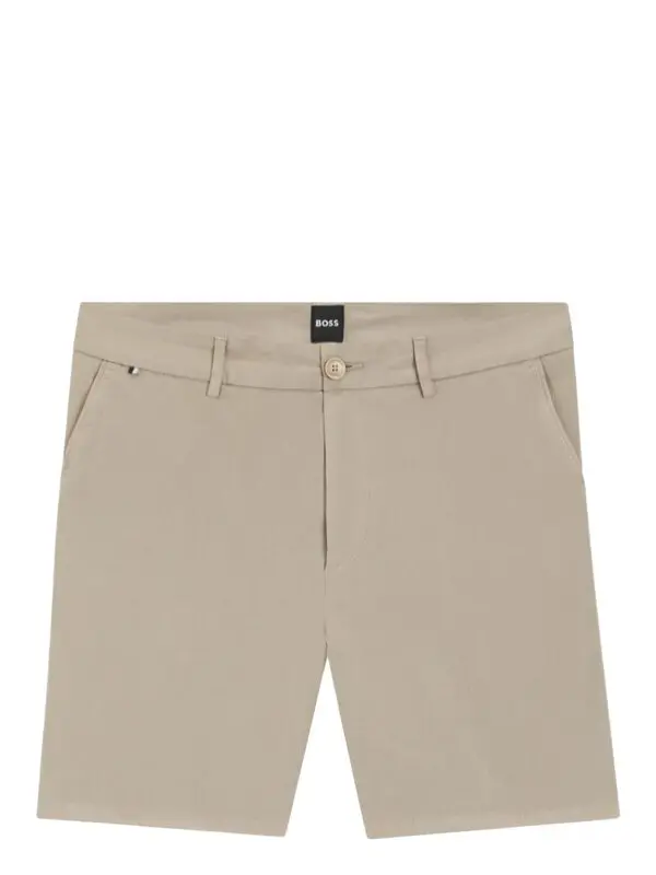 Hugo Boss Logo-patch Shorts - Beige