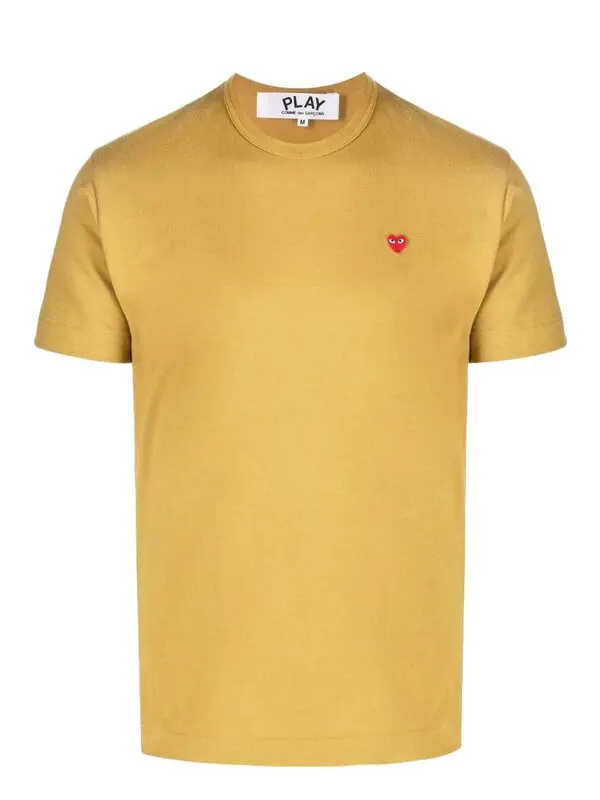Play Comme Des Garcon Mini Heart T-shirt - Yellow