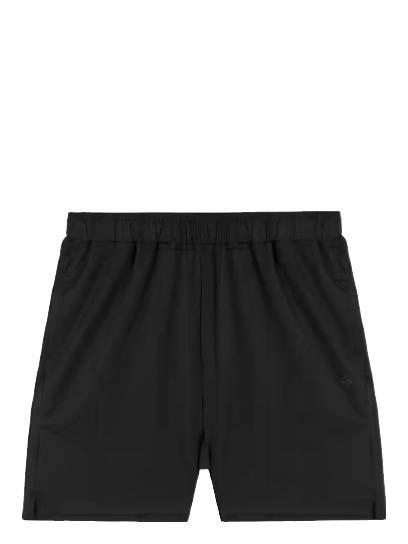 REPRESENT Elastic Waist Shorts With Logo Detail - Black