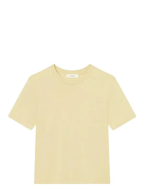 FRAME Crewneck Short Sleeve T-shirt - Cream