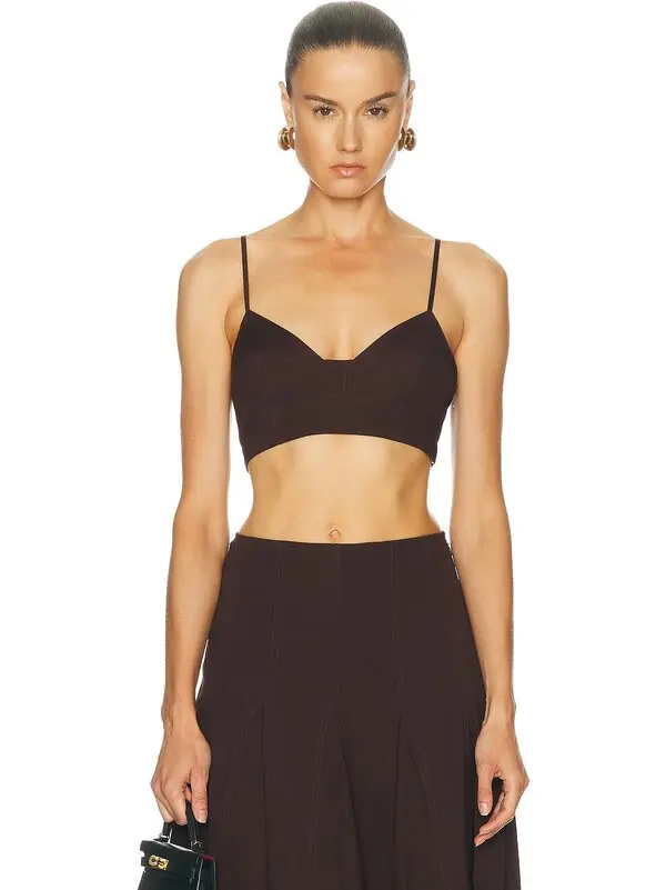 A.L.C. Joan Bra Top - Ganache