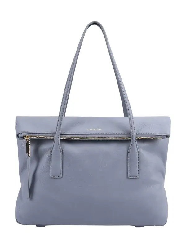 Paul Costelloe Whirlpool Leather Tote Bag - Blue