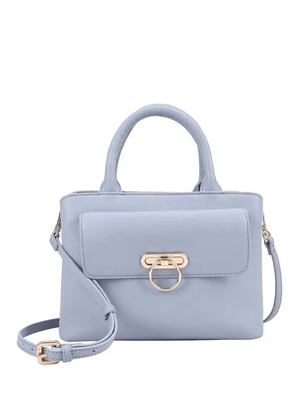Paul Costelloe Navarre Leather Crossbody Bag - Blue