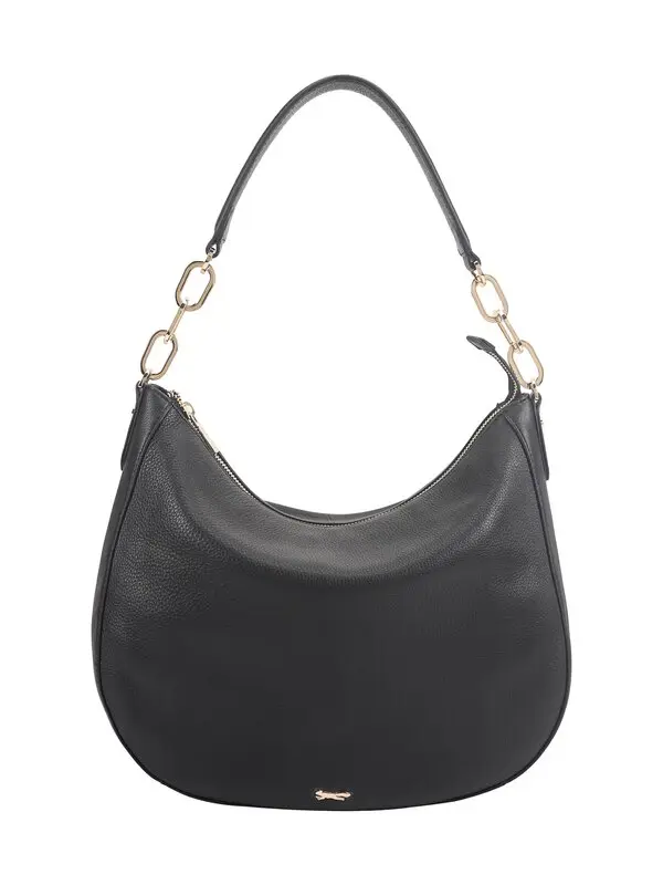 Paul Costelloe Bisbee Leather Shoulder Bag - Black
