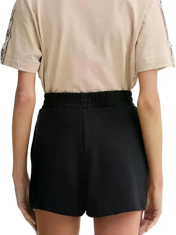Guess Logo Patch Side Stripe Shorts - Black