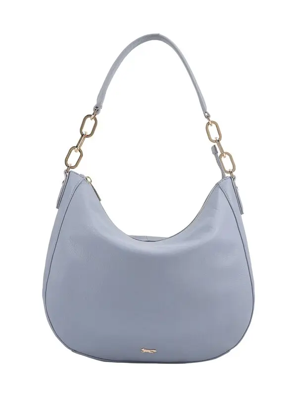 Paul Costelloe Bisbee Leather Shoulder Bag - Blue