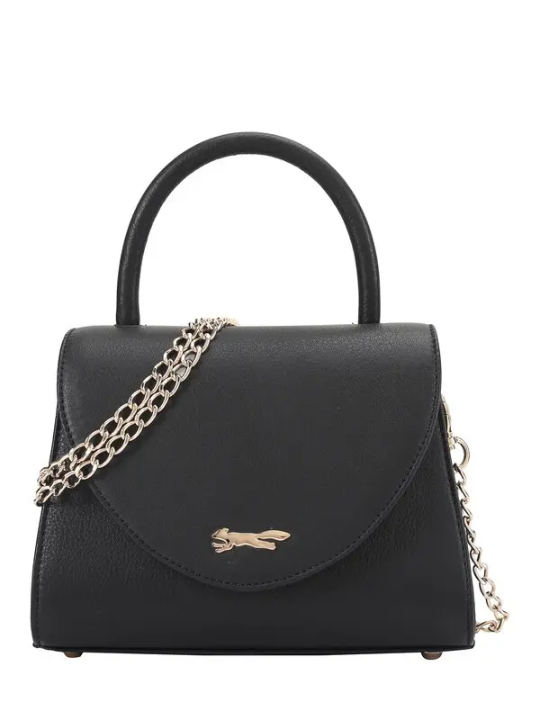 Paul Costelloe Cilo Leather Crossbody Bag - Black