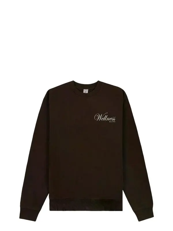 SPORTY & RICH Soho Logo-print Sweatshirt - Brown