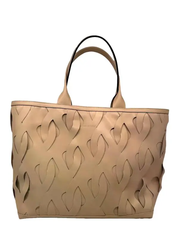 KATA SZEGEDI Roads Woven Leather Tote Bag - Neutrals