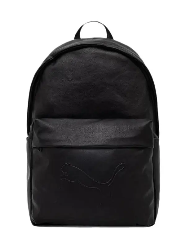 PUMA Logo Embossed Zip-fastening Backpack - Black
