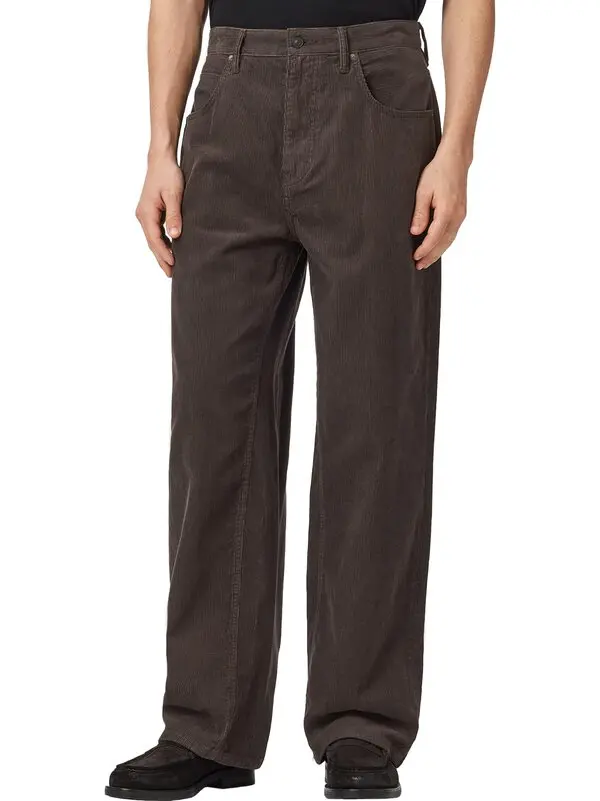 ALLSAINTS Rivet Relaxed Fit Corduroy Jeans - Brown